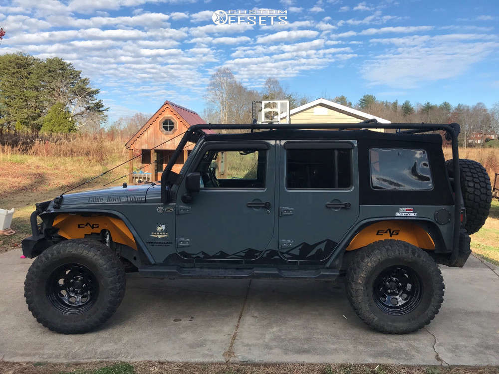 2014 Jeep Wrangler with 17x8 -12 Vision Soft 8 and 35/12.5R17 Ironman ...
