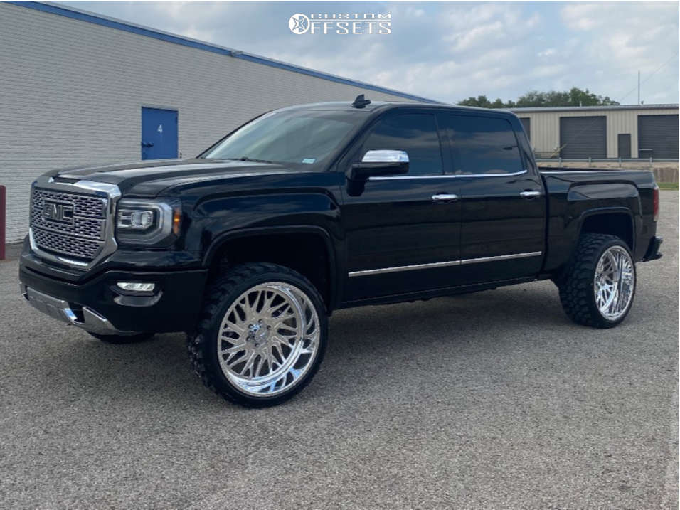 2016 GMC Sierra 1500 with 24x12 -40 American Force Nova Ss and 33/12 ...