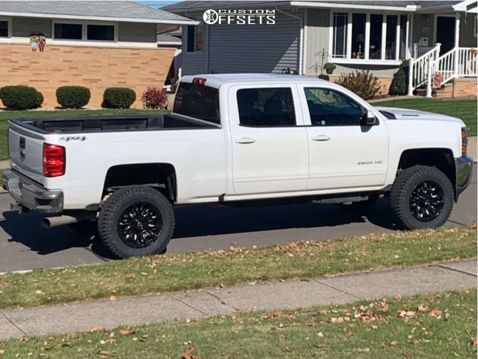 2016 Chevrolet Silverado 2500 HD with 20x9 20 Fuel Blitz and 35/12.5R20 ...