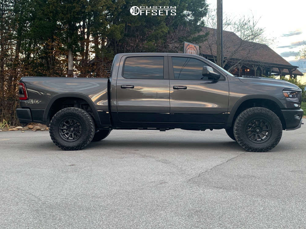 2019 Ram 1500 with 18x9 -12 Fuel Torque and 35/12.5R18 Nitto Trail ...