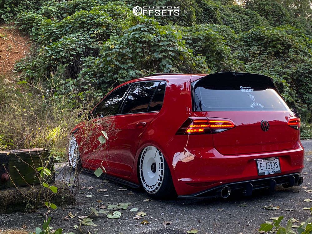 2015 Volkswagen GTI with 19x8.5 40 Rotiform Las-r and 225/30R19 ...