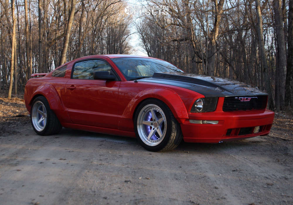 2005 Ford Mustang with 19x9.5 15 Aodhan Ds05 and 265/40R19 Nitto Nt555 ...