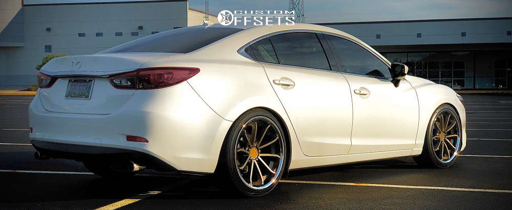 2016 Mazda 6 with 20x10 38 Black Diamond Bd-23 and 235/20R20 Toyo Tires ...