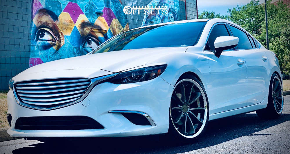 2016 Mazda 6 with 20x10 38 Black Diamond Bd-23 and 235/20R20 Toyo Tires ...