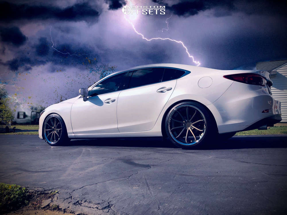 2016 Mazda 6 with 20x10 38 Black Diamond Bd-23 and 235/20R20 Toyo Tires ...