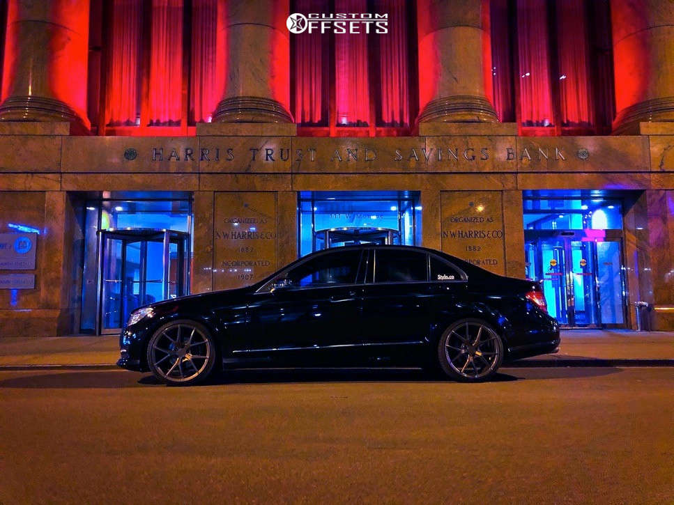 2011 Mercedes-Benz C300 with 19x8.5 45 Verde Axis and 225/35R19 Nankang ...