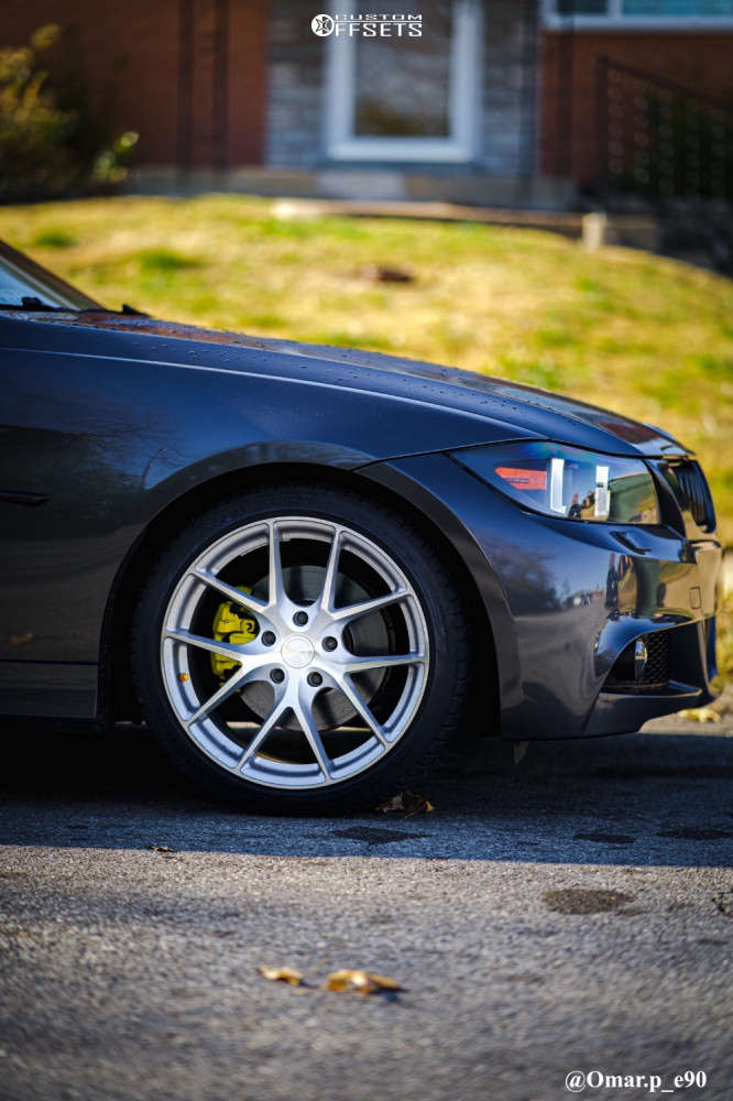 2008 BMW 328i with 18x8.5 35 Aodhan Aff7 and 225/40R18 Michelin Pilot ...