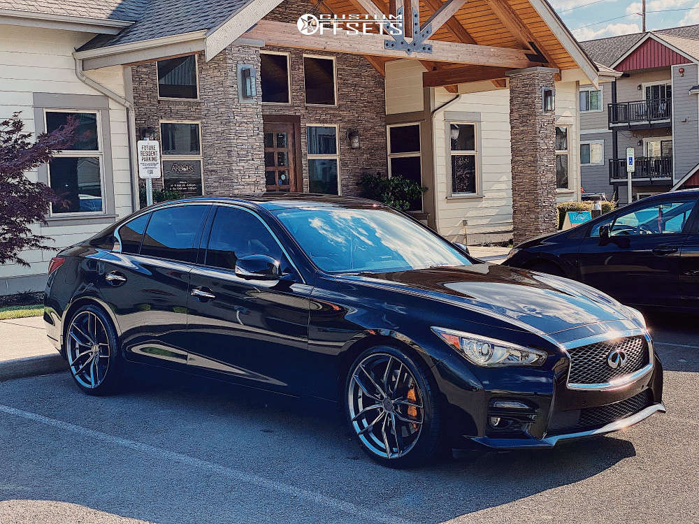 2014 INFINITI Q50 with 20x9 35 Niche Vosso and 245/35R20 Nankang Ns-25 ...