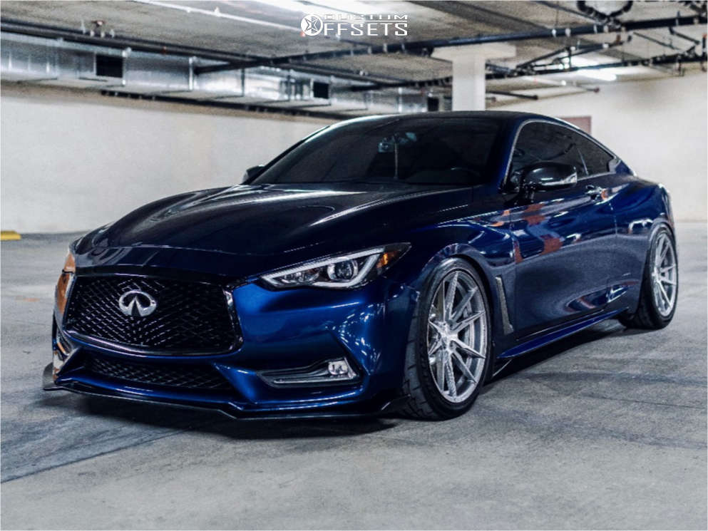 2017 INFINITI Q60 with 19x9.5 20 Rohana Rf2 and 255/40R19 Firestone ...