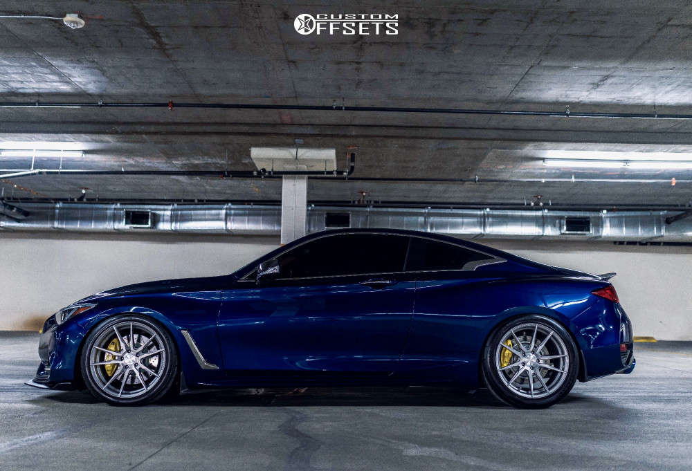 2017 INFINITI Q60 with 19x9.5 20 Rohana Rf2 and 255/40R19 Firestone ...