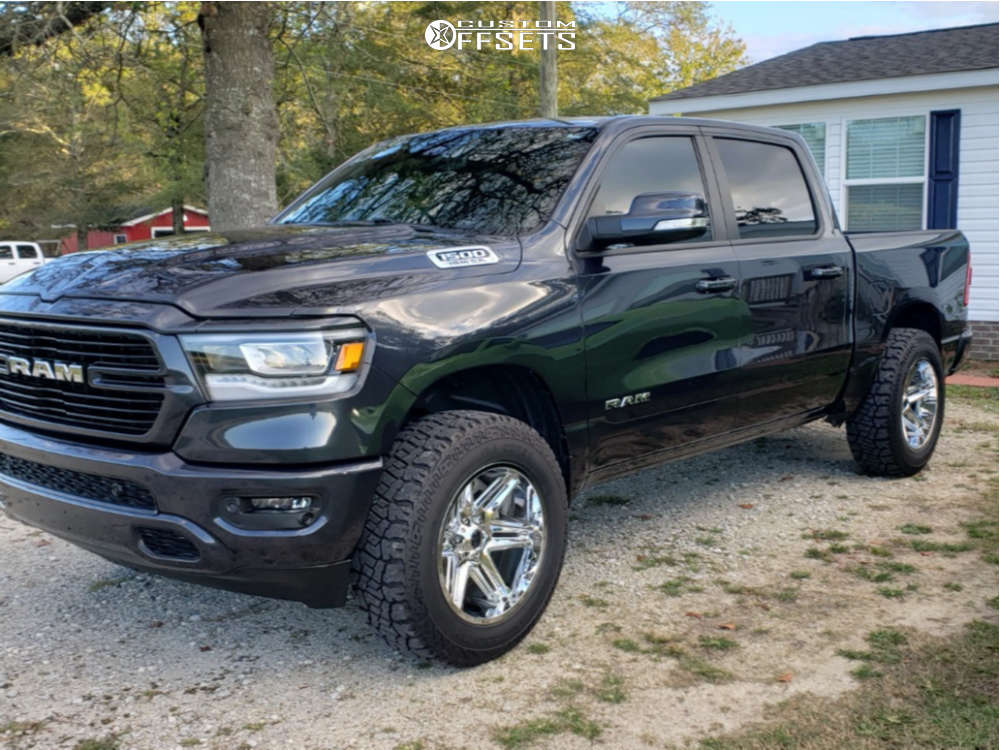 2019 Ram 1500 with 20x10 -25 Vision Razor and 275/65R20 Dick Cepek Fun ...