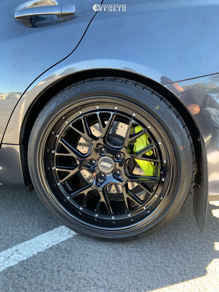 2018 Subaru WRX STI with 19x9.5 22 ESR Cs11 and 245/35R19 Yokohama ...