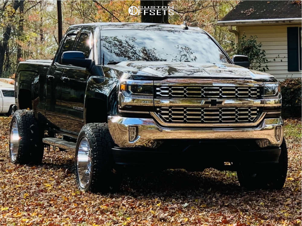 2016 Chevrolet Silverado 1500 with 20x12 -44 American Truxx Bomb and 35 ...