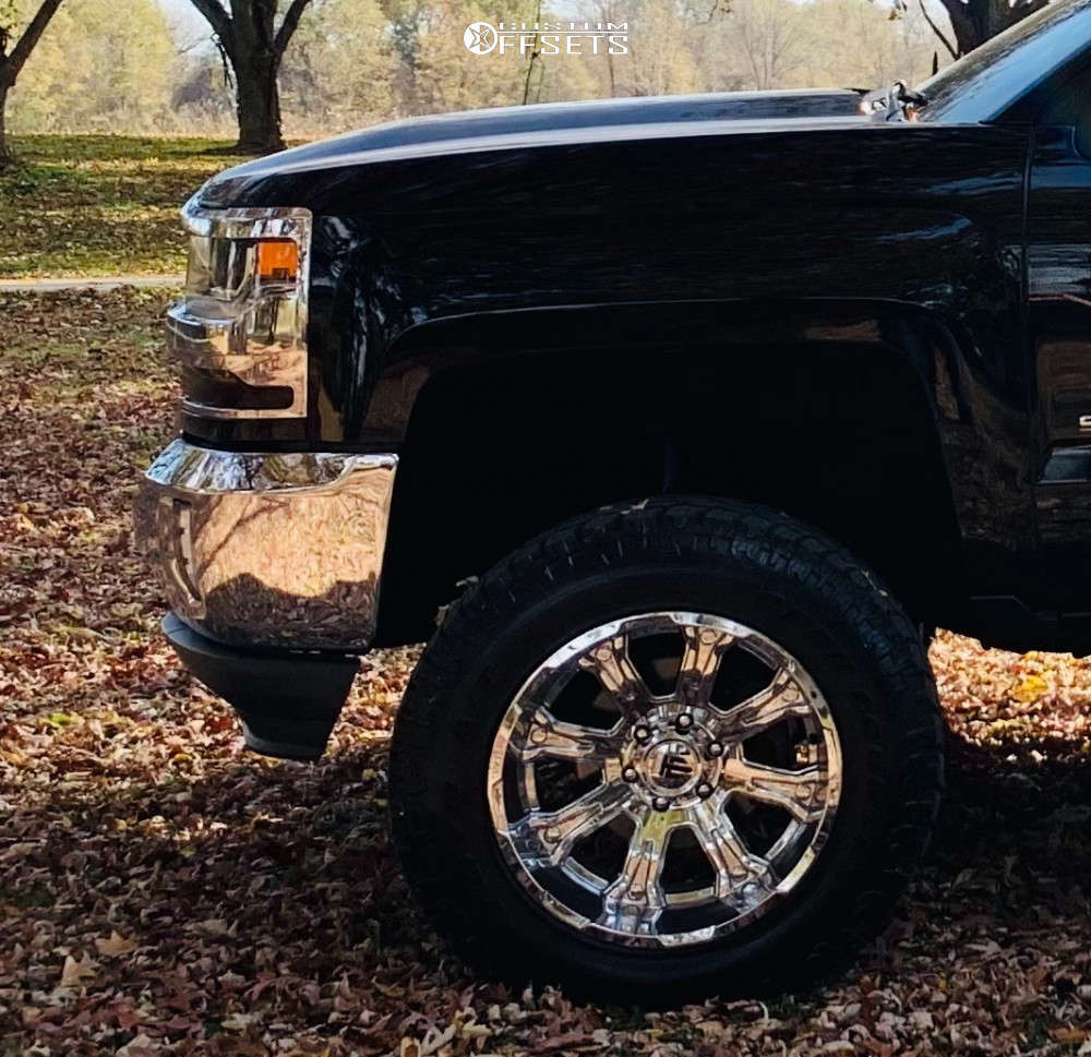 2016 Chevrolet Silverado 1500 with 20x12 -44 American Truxx Bomb and 35 ...