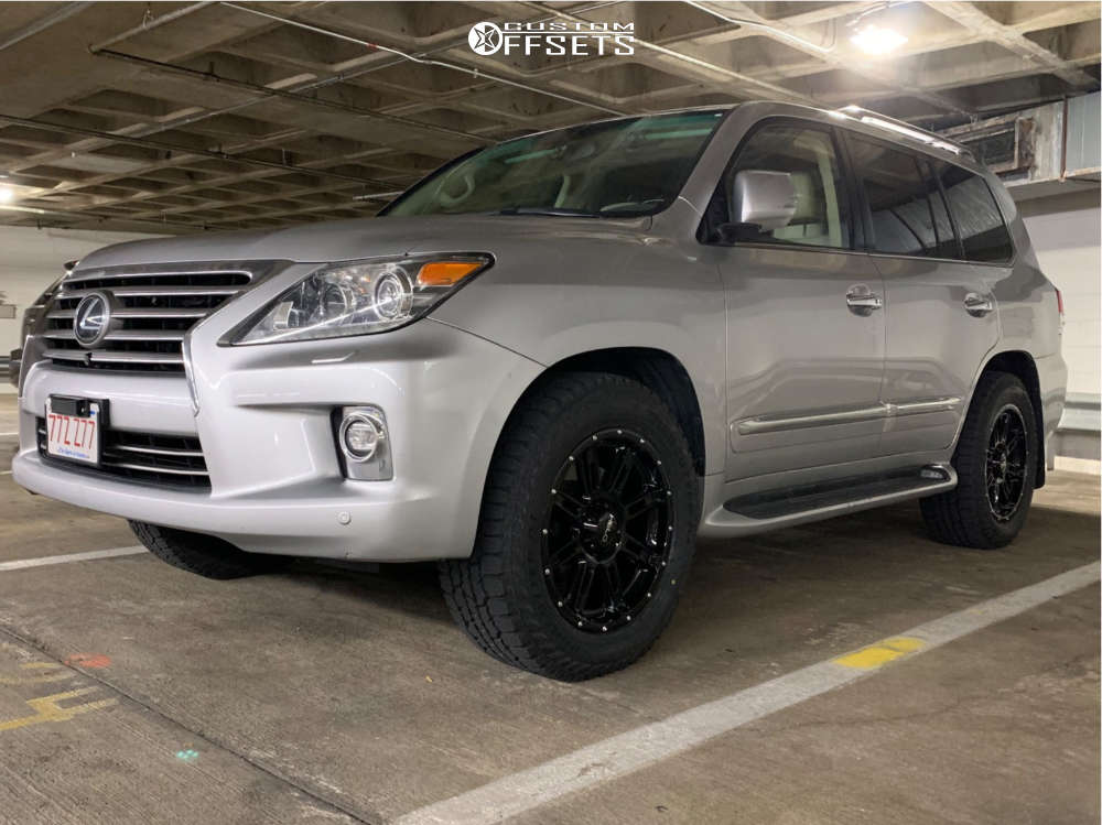 2015 Lexus LX570 with 20x9 18 Helo He900 and 275/60R20 Delta ...