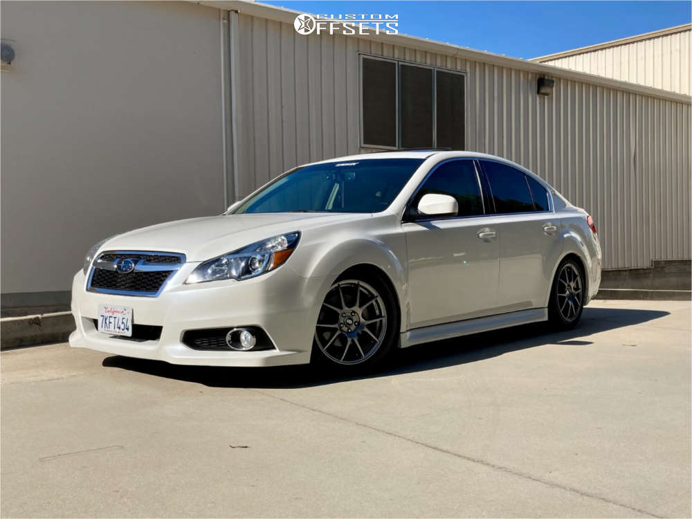 2014 Subaru Legacy with 17x7.5 45 Enkei Ys5 and 215/50R17 Nexen N Priz ...