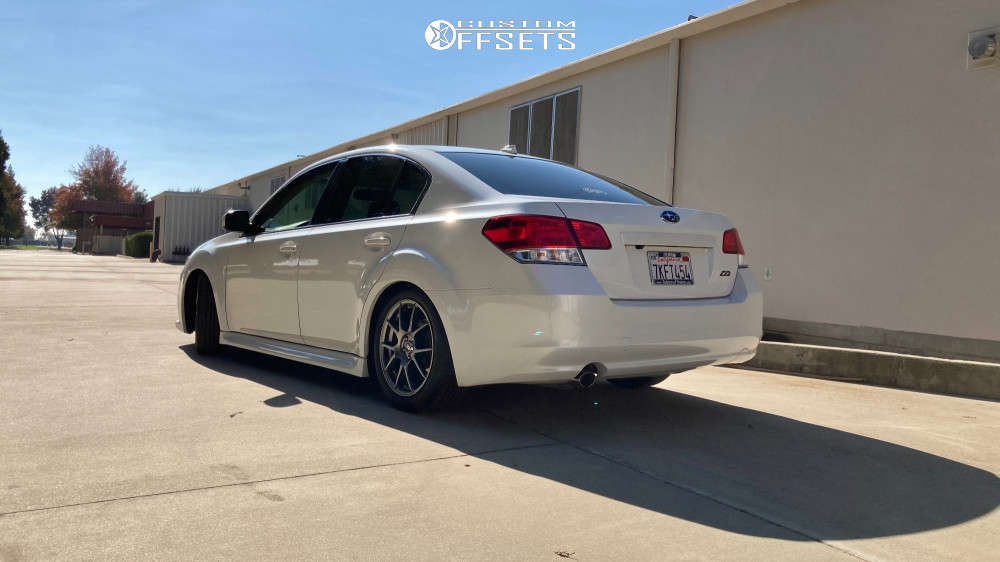 2014 Subaru Legacy with 17x7.5 45 Enkei Ys5 and 215/50R17 Nexen N Priz ...
