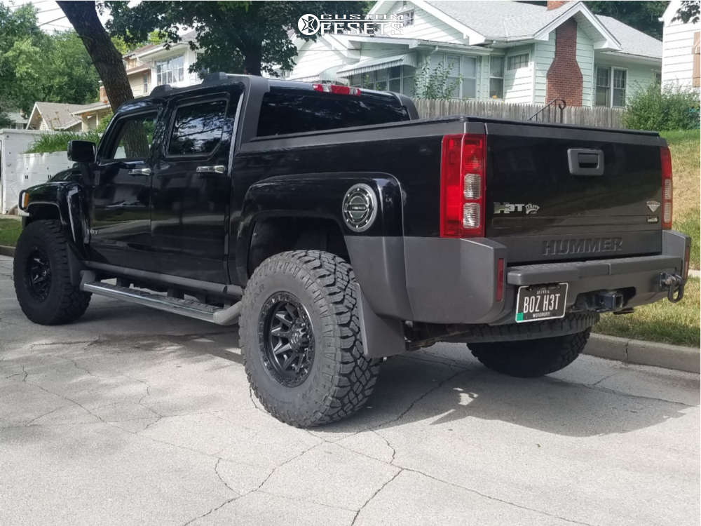 2010 Hummer H3T with 17x9 1 Fuel Cleaver and 35/12.5R17 Goodyear ...