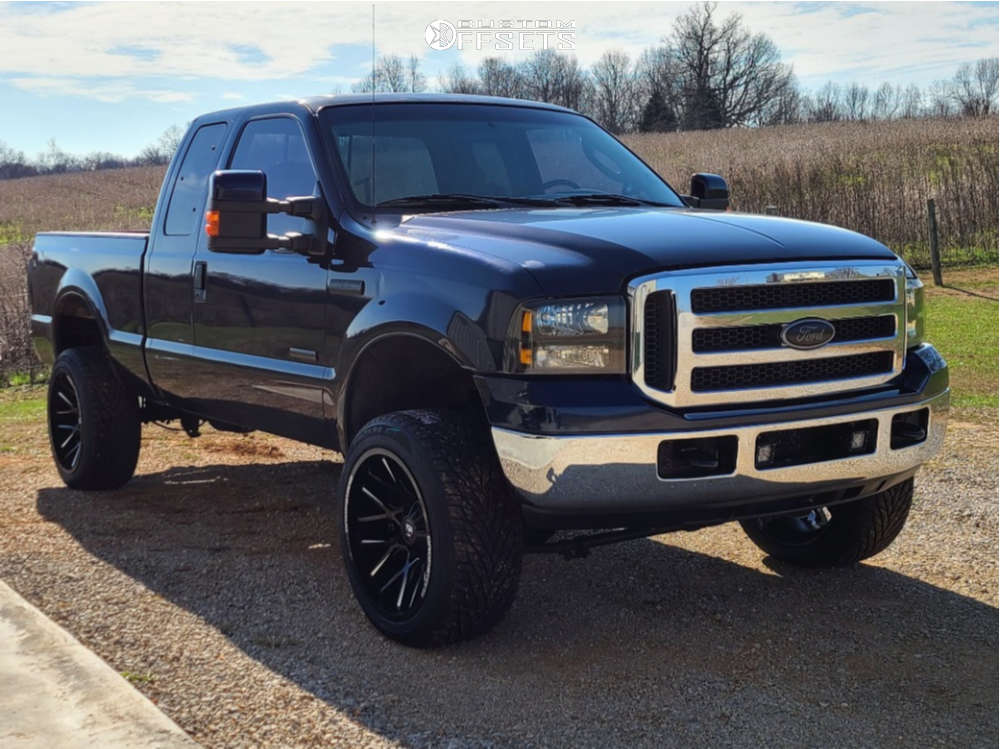 2005 Ford F-250 Super Duty with 22x12 -44 Dropstars 654mb and 305/45R22 ...