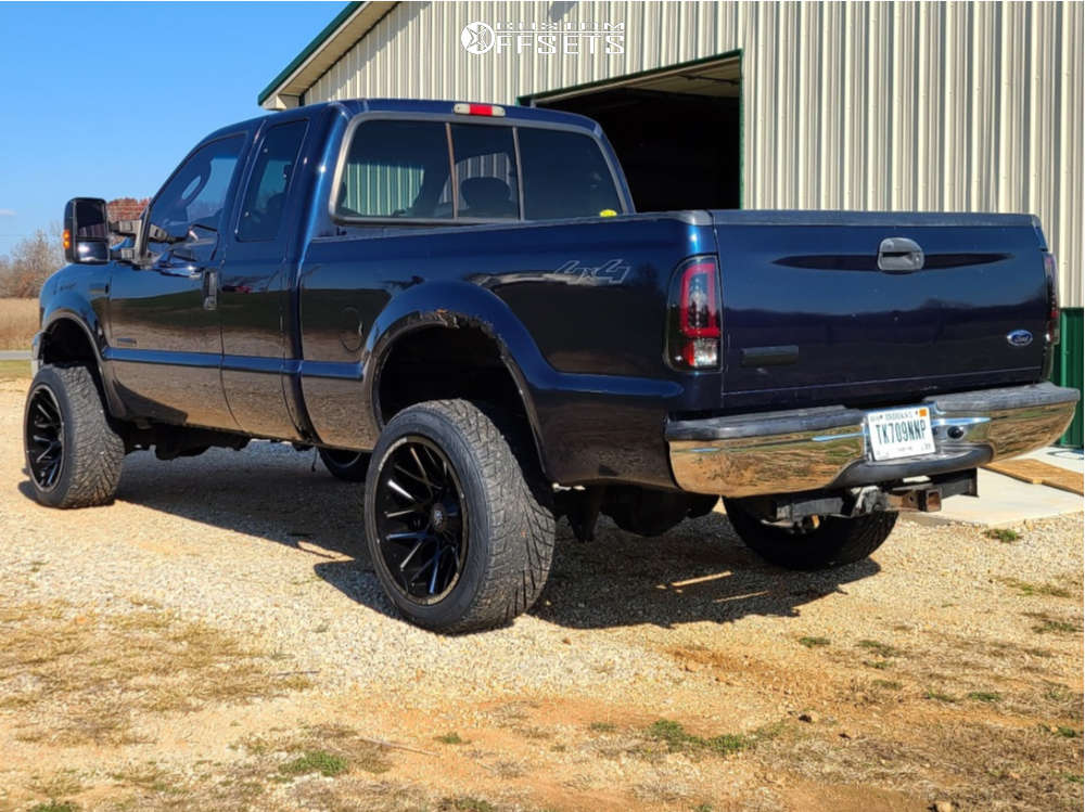 2005 Ford F-250 Super Duty with 22x12 -44 Dropstars 654mb and 305/45R22 ...