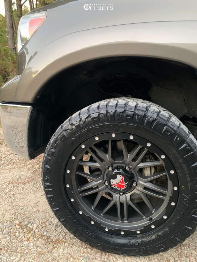 2012 Toyota Tundra with 20x9 12 Mamba M25 and 305/50R20 Nitto Ridge ...
