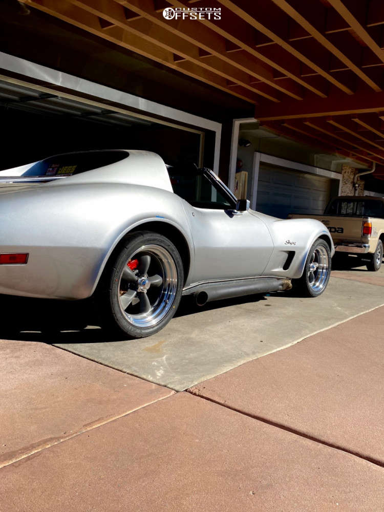 1975 Chevrolet Corvette with 17x8 -11 American Racing Torq Thrust II ...