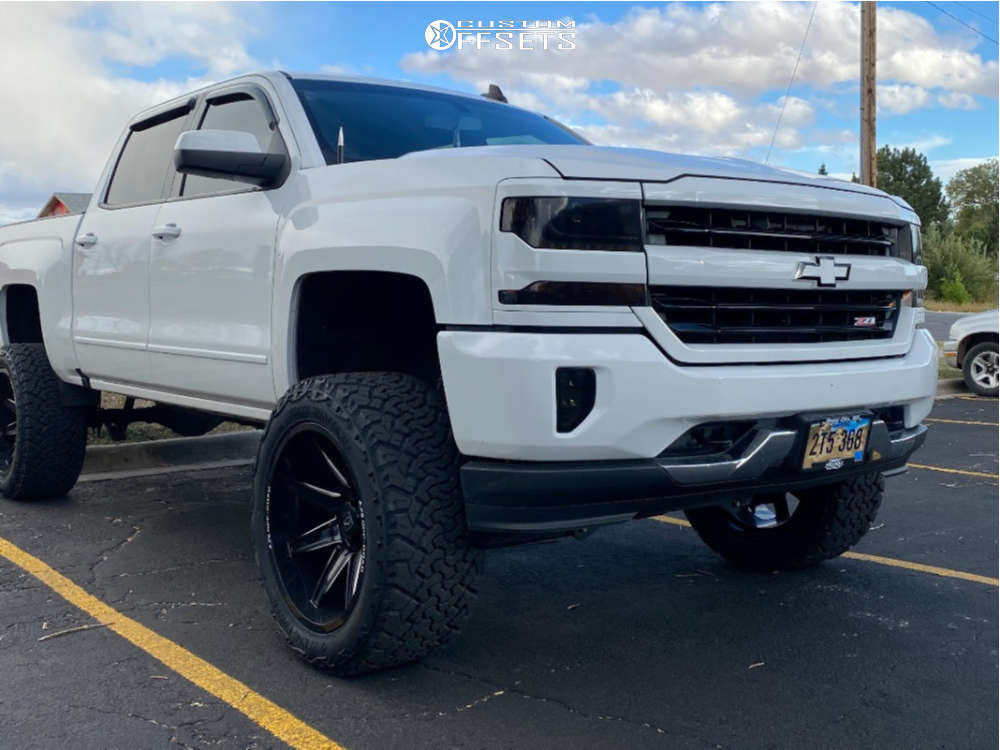 2017 Chevrolet Silverado 1500 with 22x12 -44 Axe Offroad Artemis and 35/13.5R22 Venom Power ...