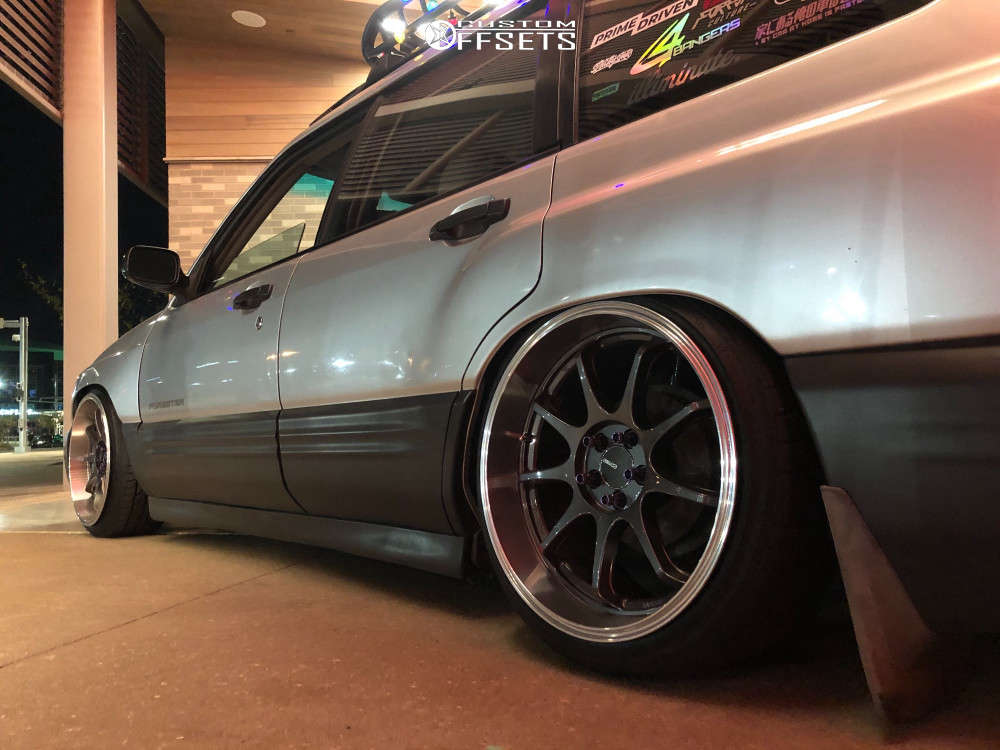 2002 Subaru Forester with 18x9.5 45 Enkei Tenjin and 205/40R18 Achilles ...