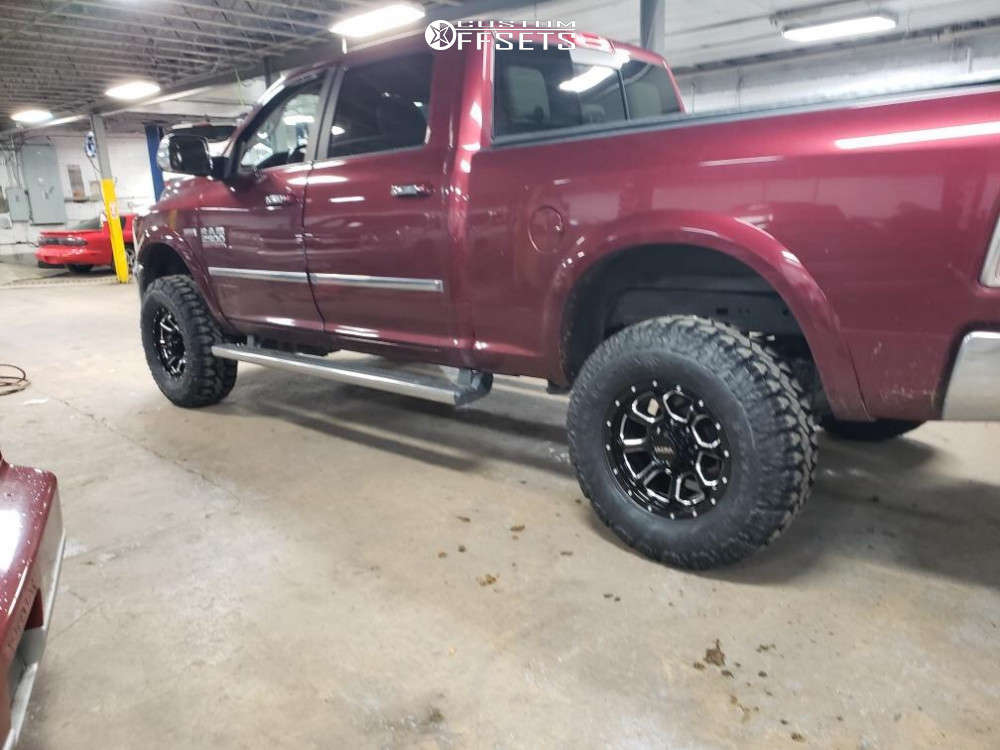 2016 Ram 2500 with 18x9 1 Ultra Nemesis and 35/12.5R18 Milestar ...