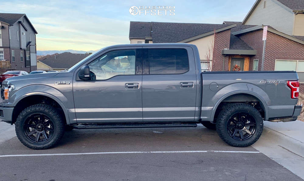2019 Ford F-150 Wheel Offset Slightly Aggressive Leveling Kit | 1359661 ...