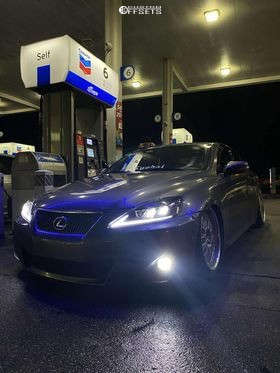 2013 Lexus IS250 with 18x8.5 22 Work VS XX and 215/35R18 Federal SS595 ...