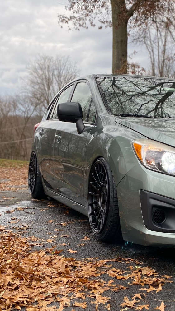 2014 Subaru Impreza with 18x9.5 25 Rotiform Las-r and 225/35R18 Nankang ...