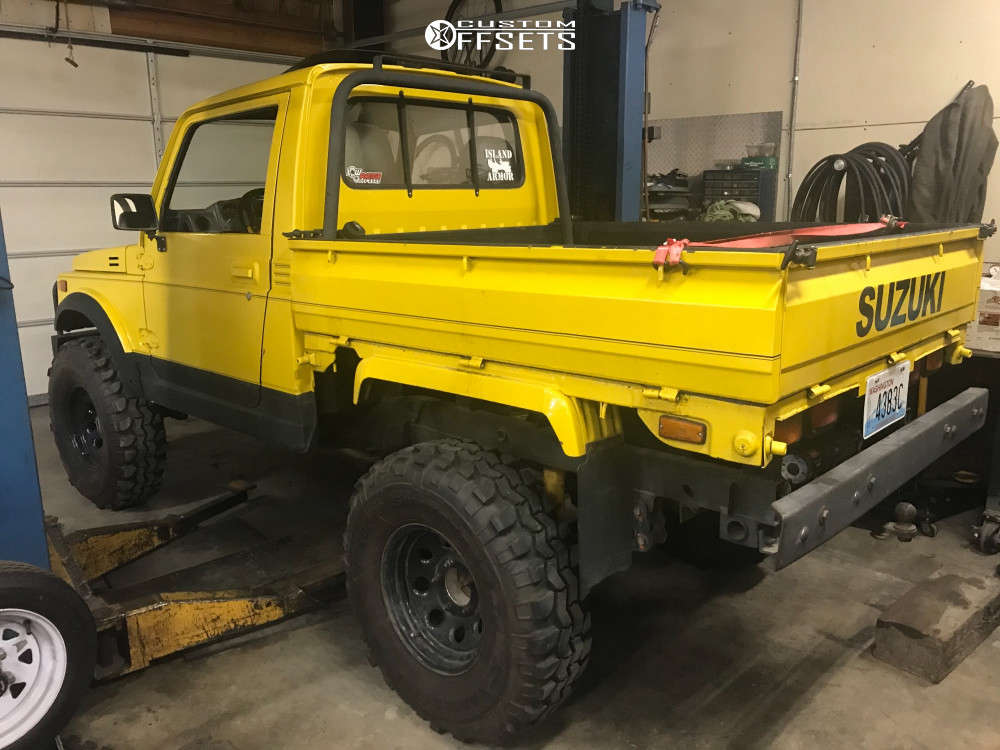 1985 Suzuki SJ413 with 15x7 0 Black Iron Magnum and 32/9.5R15 Super ...