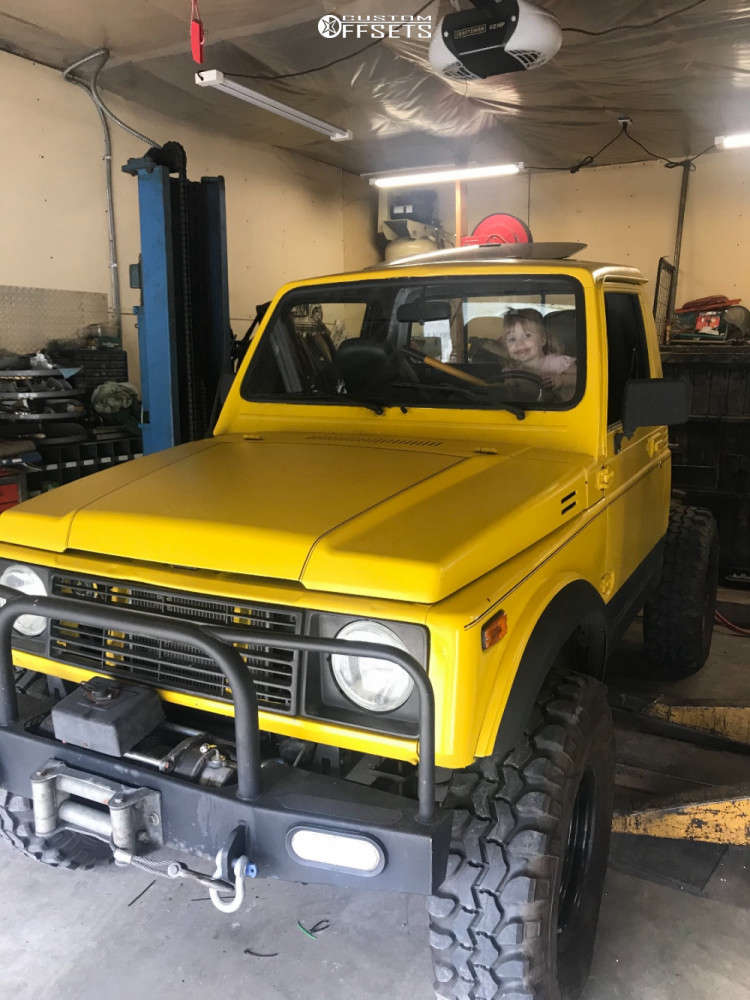 1985 Suzuki SJ413 with 15x7 0 Black Iron Magnum and 32/9.5R15 Super ...