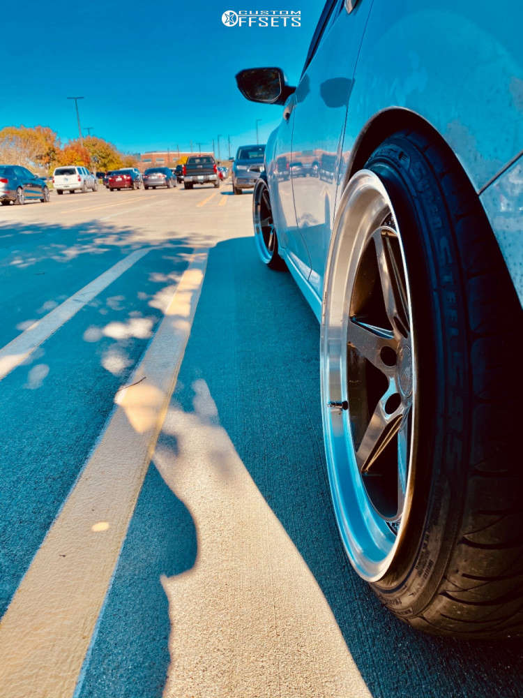 2017 Honda Civic with 18x9.5 15 Aodhan DS05 and 235/35R18 Federal SS595 ...