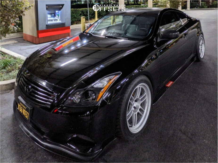 2008 INFINITI G37 with 18x9.5 15 Enkei Rpf1 and 275/40R18 Federal SS595 ...
