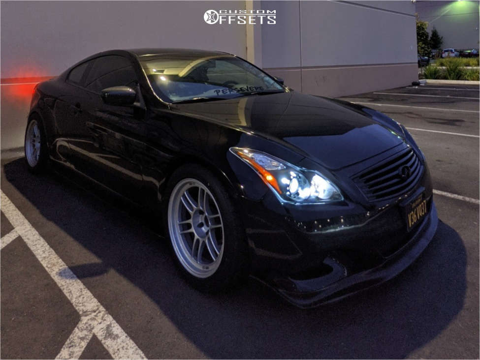 2008 INFINITI G37 with 18x9.5 15 Enkei Rpf1 and 275/40R18 Federal SS595 ...
