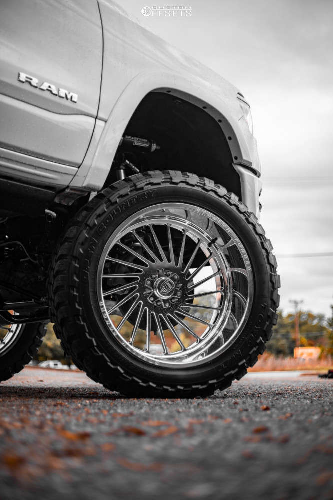 2019 Ram 1500 with 26x14 -76 Stealth Forged Ruger and 40/15.5R26 Toyo ...