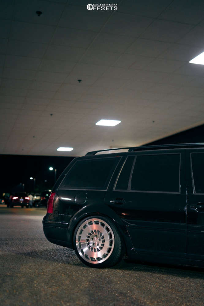 2002 Volkswagen Jetta with 18x8.5 35 Rotiform Ccv and 215/40R18 ...