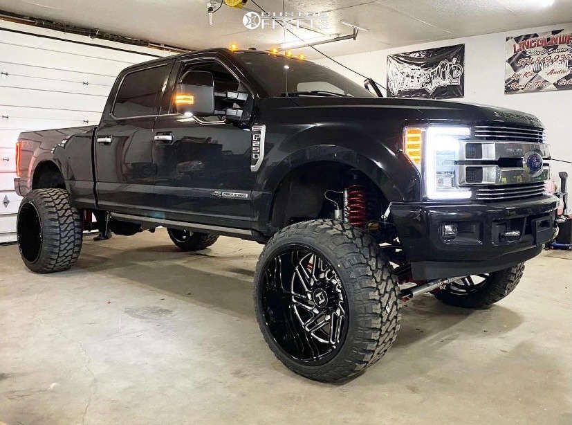 2018 Ford F-250 Super Duty with 26x16 -101 Hostile Jigsaw and 38/15 ...