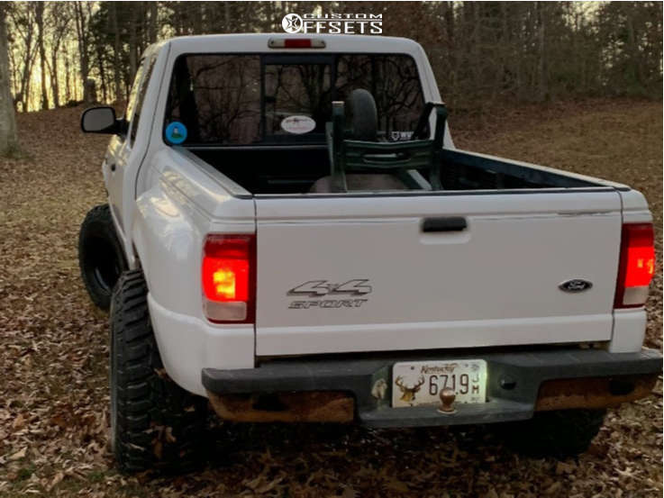 2000 Ford Ranger with 15x12 -63 Black Rock D Widow and 33/12.5R15 ...
