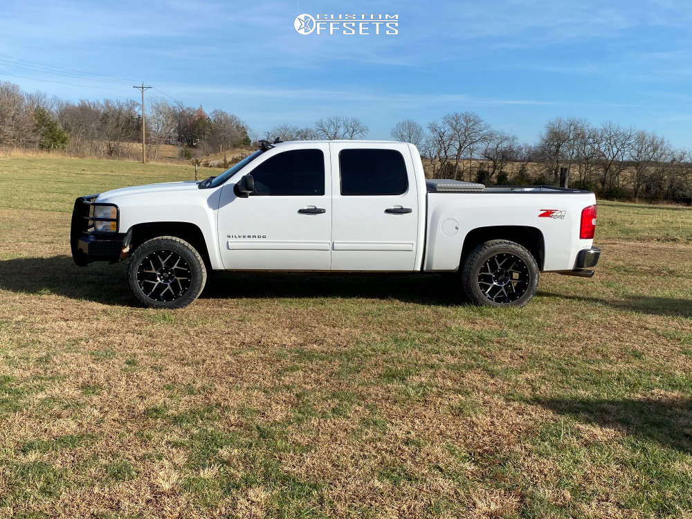 2011 Chevrolet Silverado 1500 with 20x10 -29 Vision Sliver and 285/10 ...