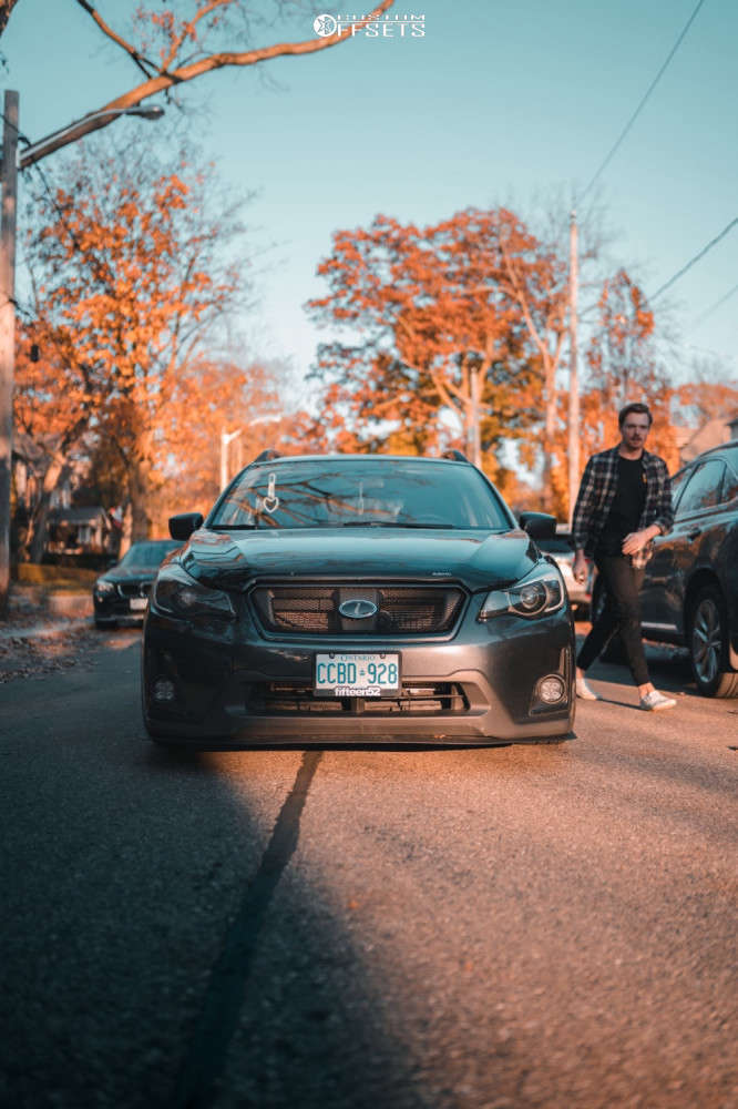 2017 Subaru Crosstrek with 18x9 40 Fast Wheels Fc04 and 245/40R18 ...
