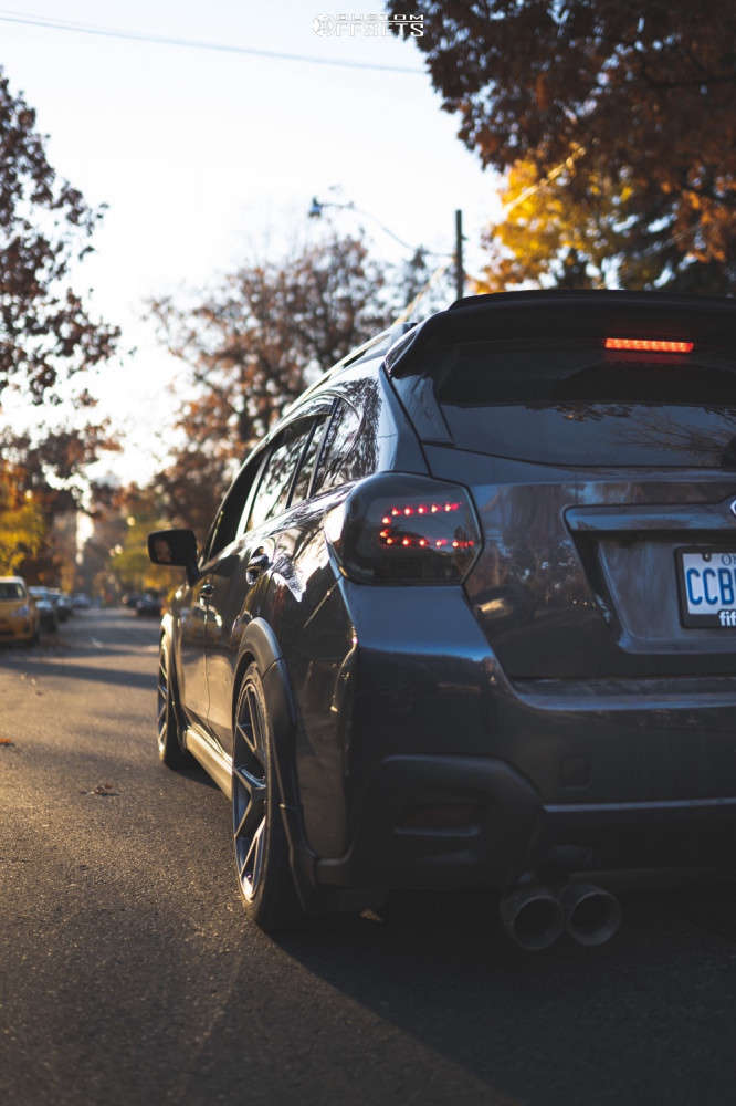 2017 Subaru Crosstrek with 18x9 40 Fast Wheels Fc04 and 245/40R18 ...