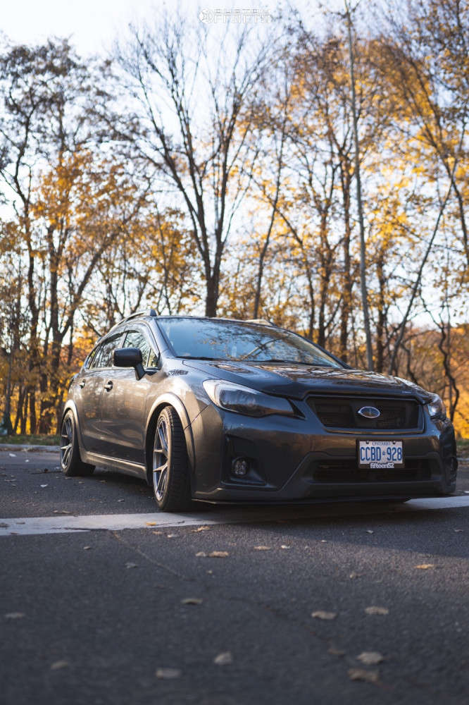 2017 Subaru Crosstrek with 18x9 40 Fast Wheels Fc04 and 245/40R18 ...