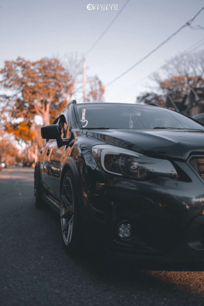 2017 Subaru Crosstrek with 18x9 40 Fast Wheels Fc04 and 245/40R18 ...