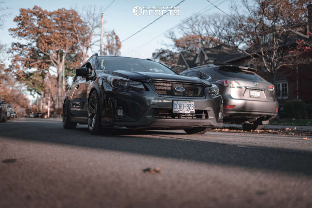 2017 Subaru Crosstrek with 18x9 40 Fast Wheels Fc04 and 245/40R18 ...