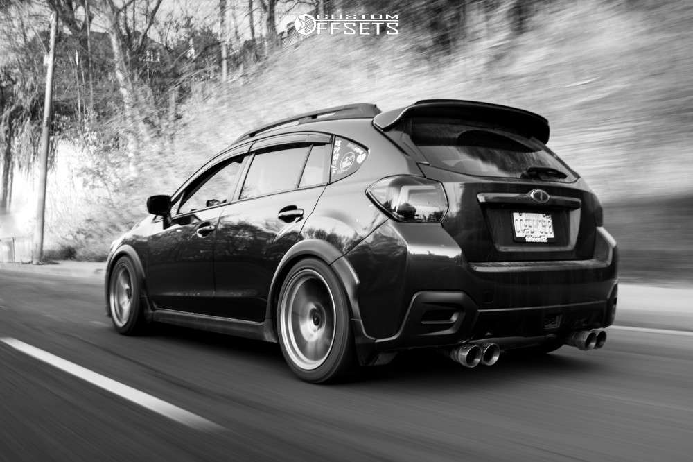 2017 Subaru Crosstrek with 18x9 40 Fast Wheels Fc04 and 245/40R18 ...