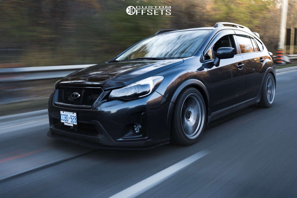 2017 Subaru Crosstrek with 18x9 40 Fast Wheels Fc04 and 245/40R18 ...