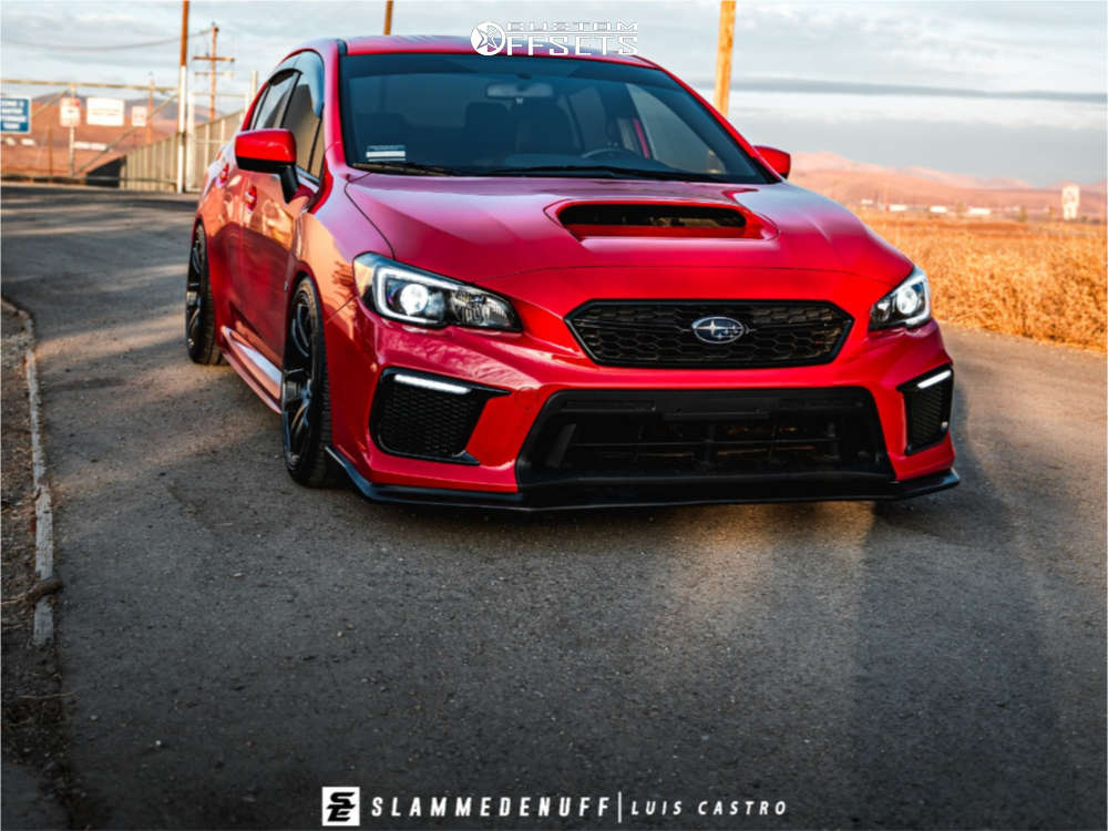2020 Subaru WRX with 18x9.5 35 ESR Sr08 and 255/35R18 Falken Azenis ...